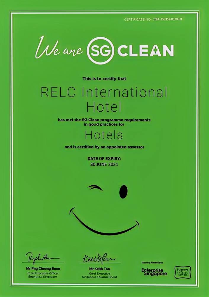RELC International Hotel (SG Clean), Orchard : -36% during the day ...